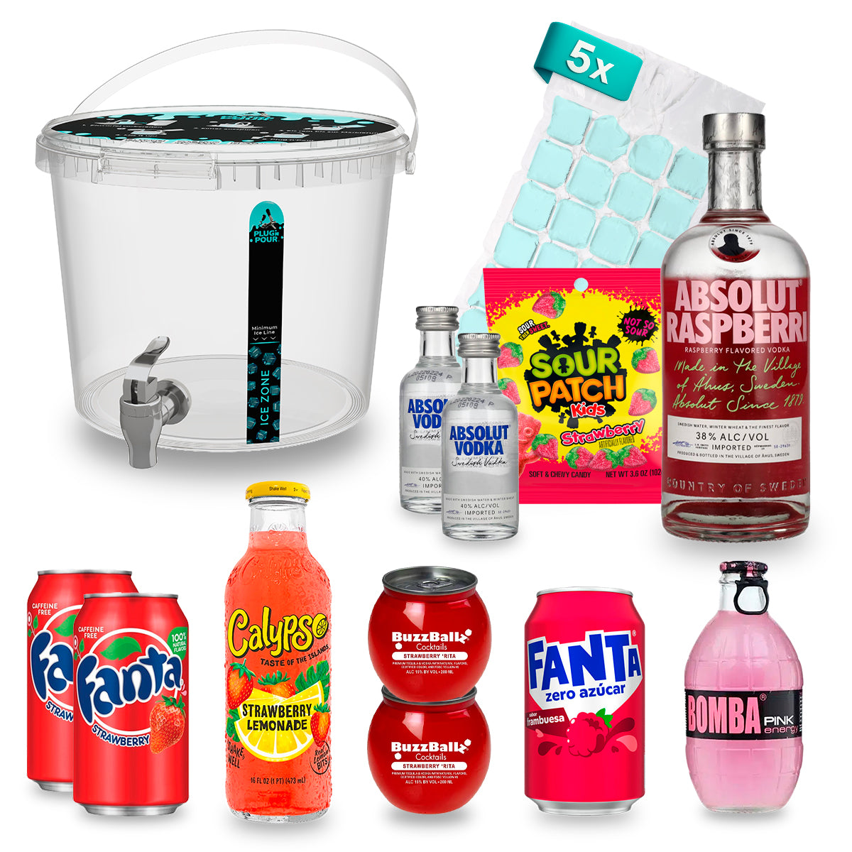 Sip Tank – Cocktail Set – Berry Punch 11,93 % Vol. – Plug'N'Pour